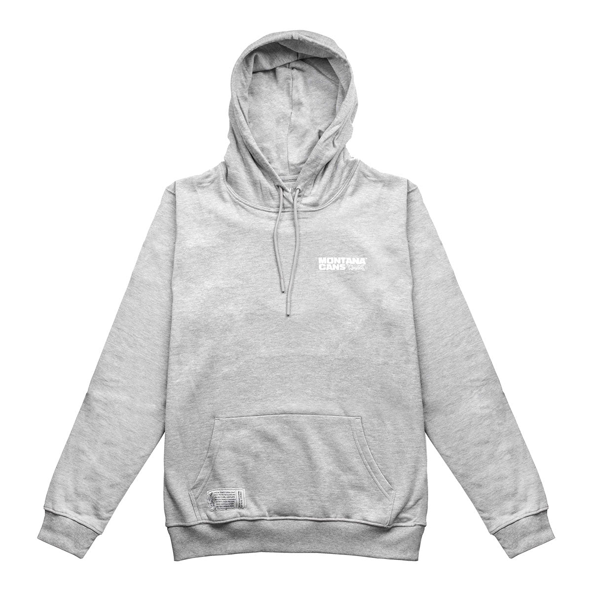 Montana Cans Hoodie Typo Logo Grey – UNFADE
